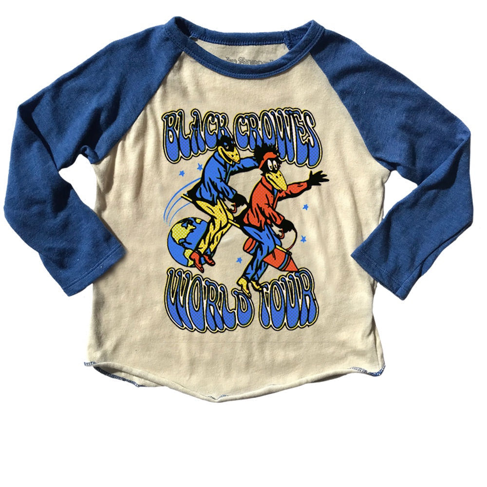 BLACK CROWES RECYCLED RAGLAN TEE – Picky Piglet